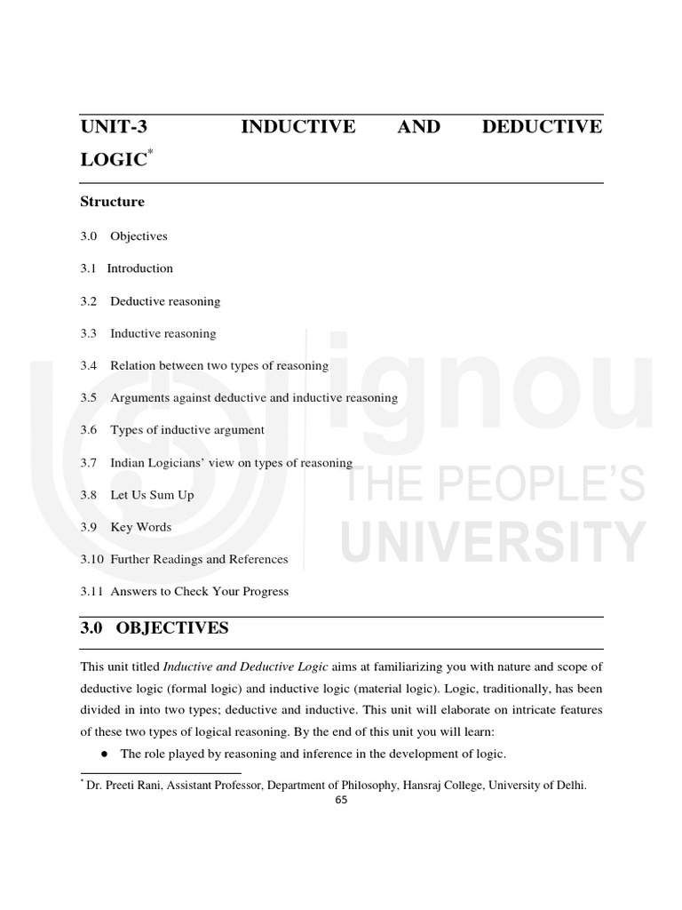 Deductive and Indicative Logic | PDF | Argument | Inductive Reasoning