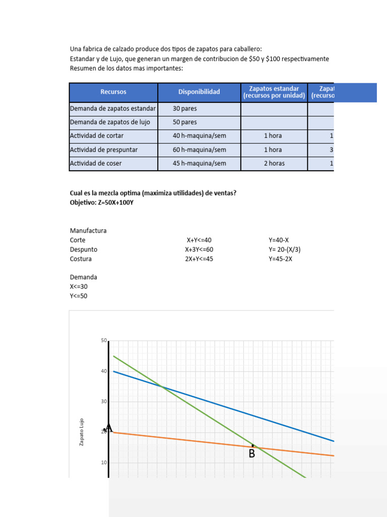 Ejercicios Teoria de Restricciones | PDF | Calzado | Pie