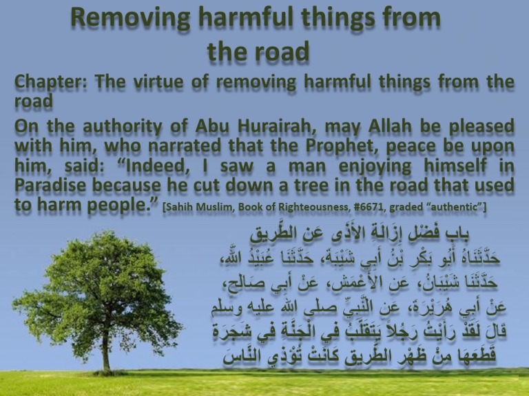 Removing Harmful Things From The Road | PDF | Sharia | Islamic Belief ...