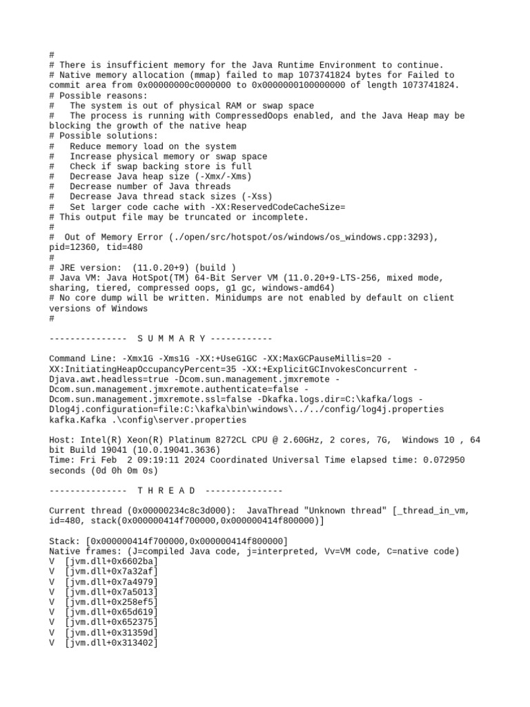 errlog | PDF | Java Virtual Machine | Java (Programming Language)