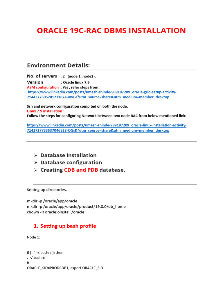Oracle 19C MultiTenant Database 1704253431 | PDF | Databases | Oracle Corporation