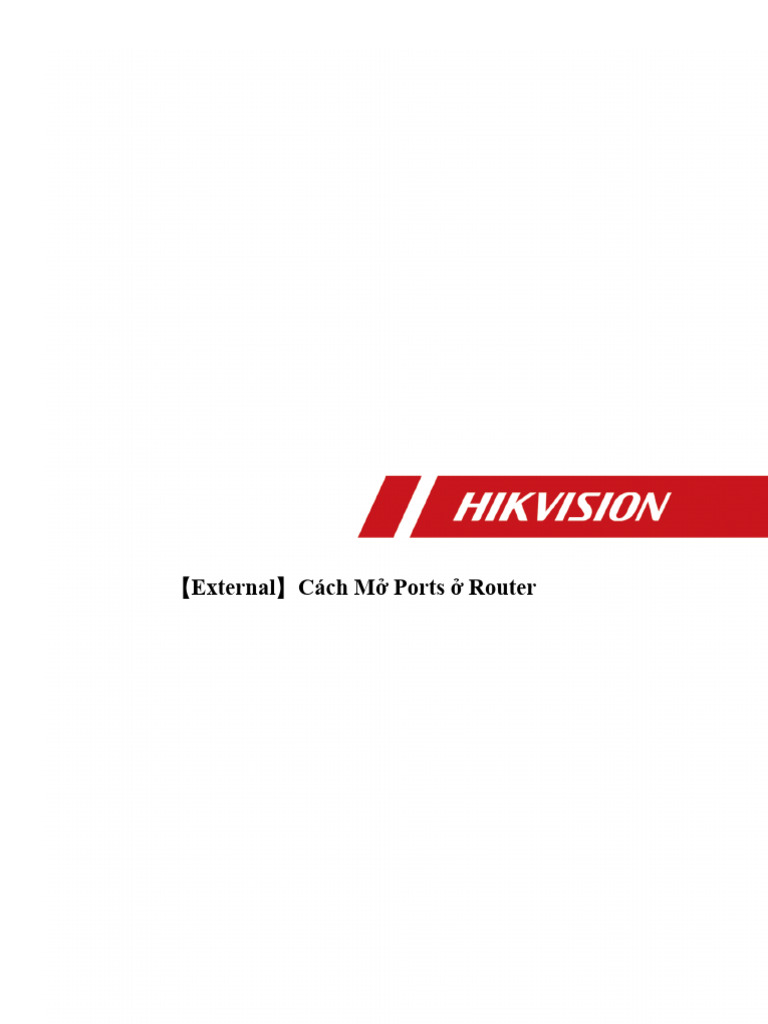 Huong Dan Mo Port o Router | PDF