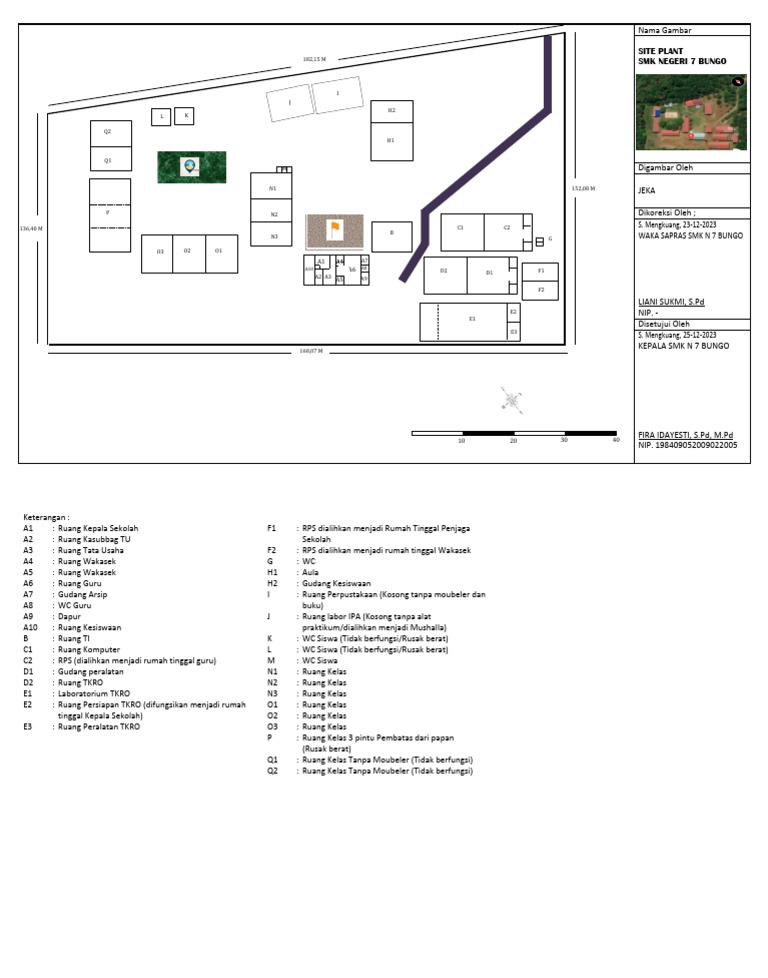 Denah Fasilitas SMK N 7 Bungo | PDF