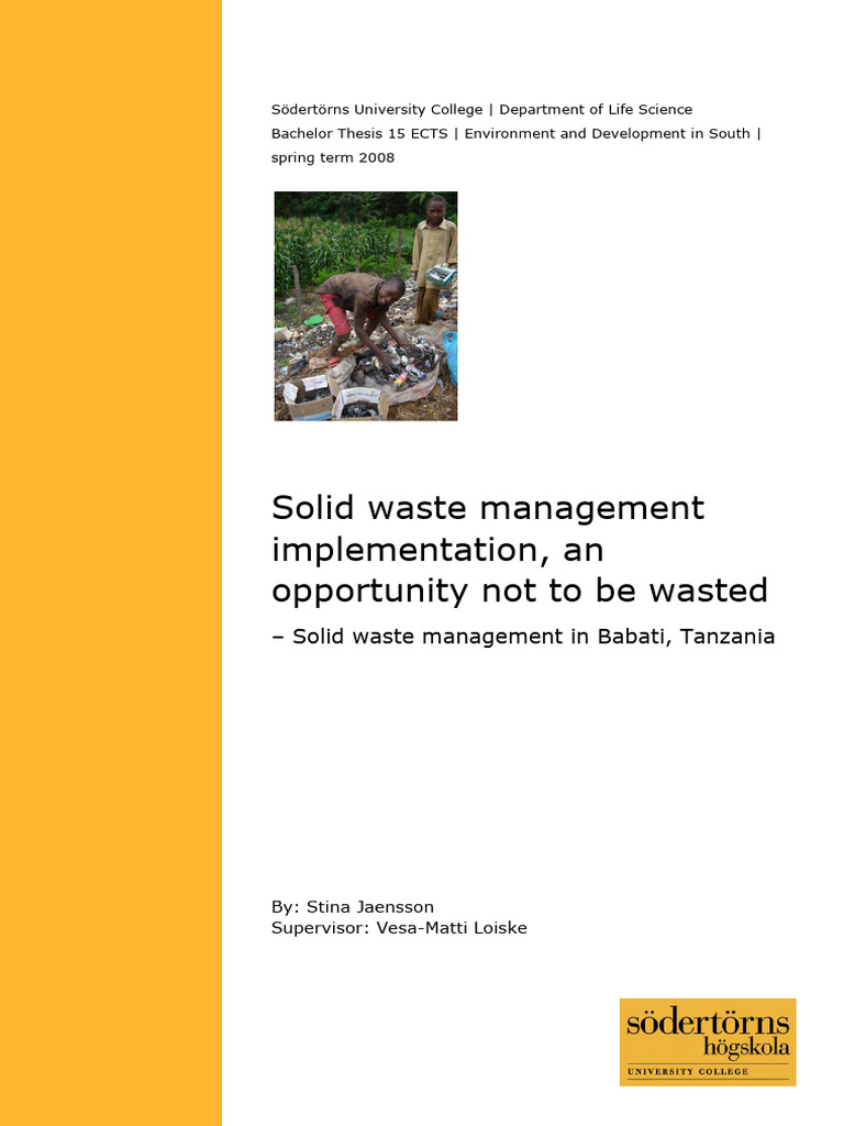 Iswm Theory | PDF | Waste Management | Waste