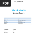 IGCSE Physics All of Electricity Topic Questions | PDF | Electrical ...