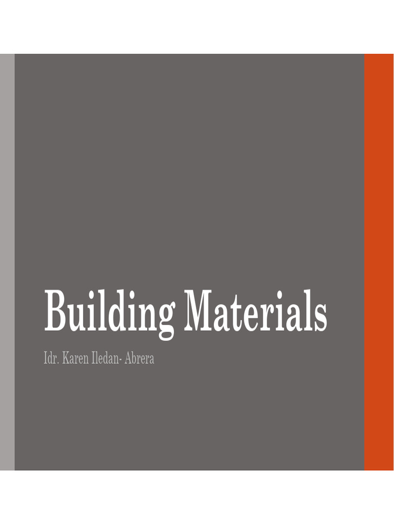 Building Materials | PDF | Drywall | Plaster