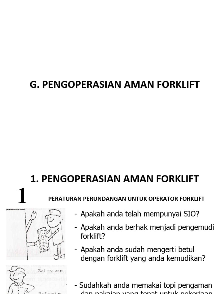 Prosedur Aman Pengoperasian Forklift | PDF