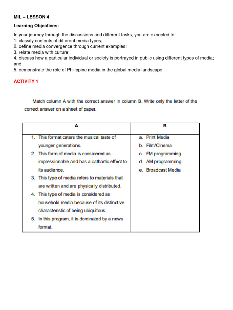 Mil - l4 - Types of Media | PDF | Mass Media | World Wide Web