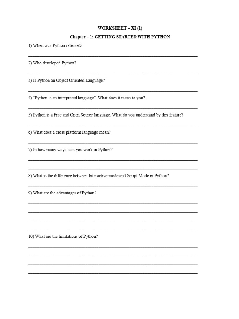 Worksheet 11 QP | PDF | Python (Programming Language) | Programming Paradigms