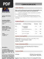 CA Inter Resume Format | PDF | Cognition | Cognitive Science