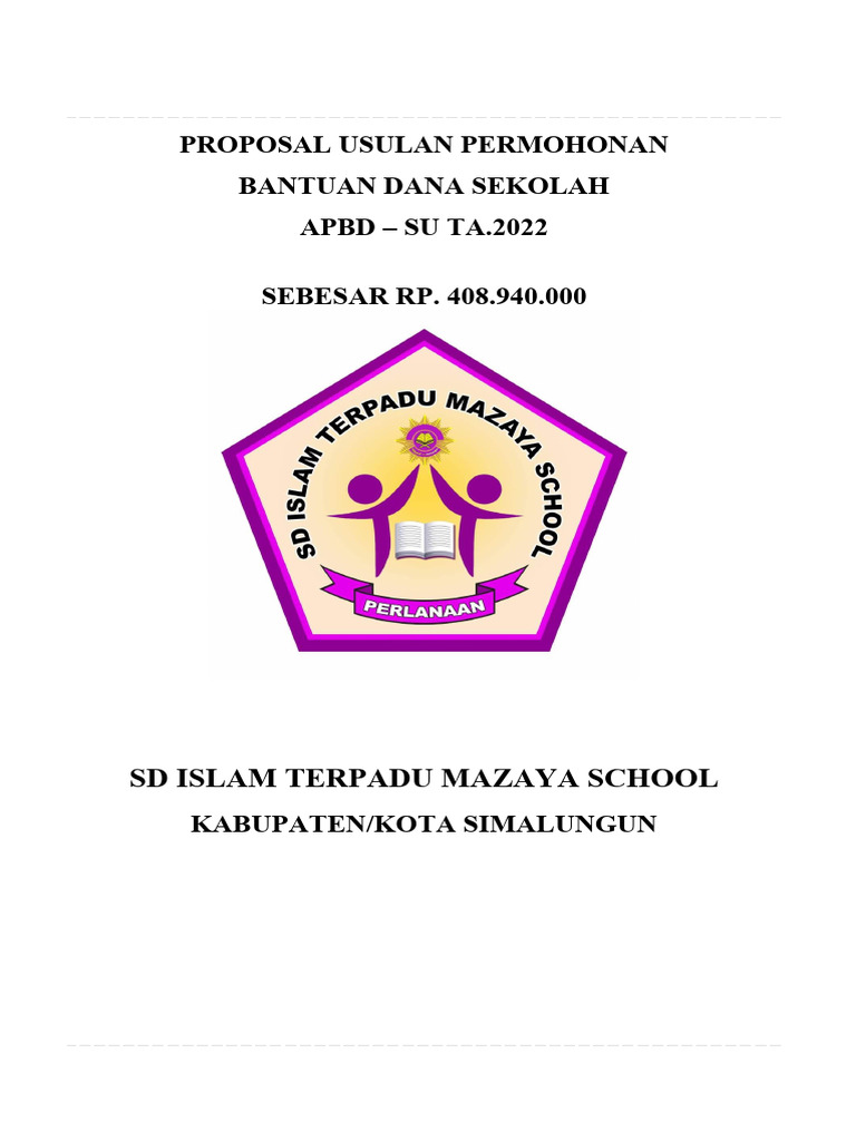 Proposal Permohonan Bantuan (Rab TK) | PDF