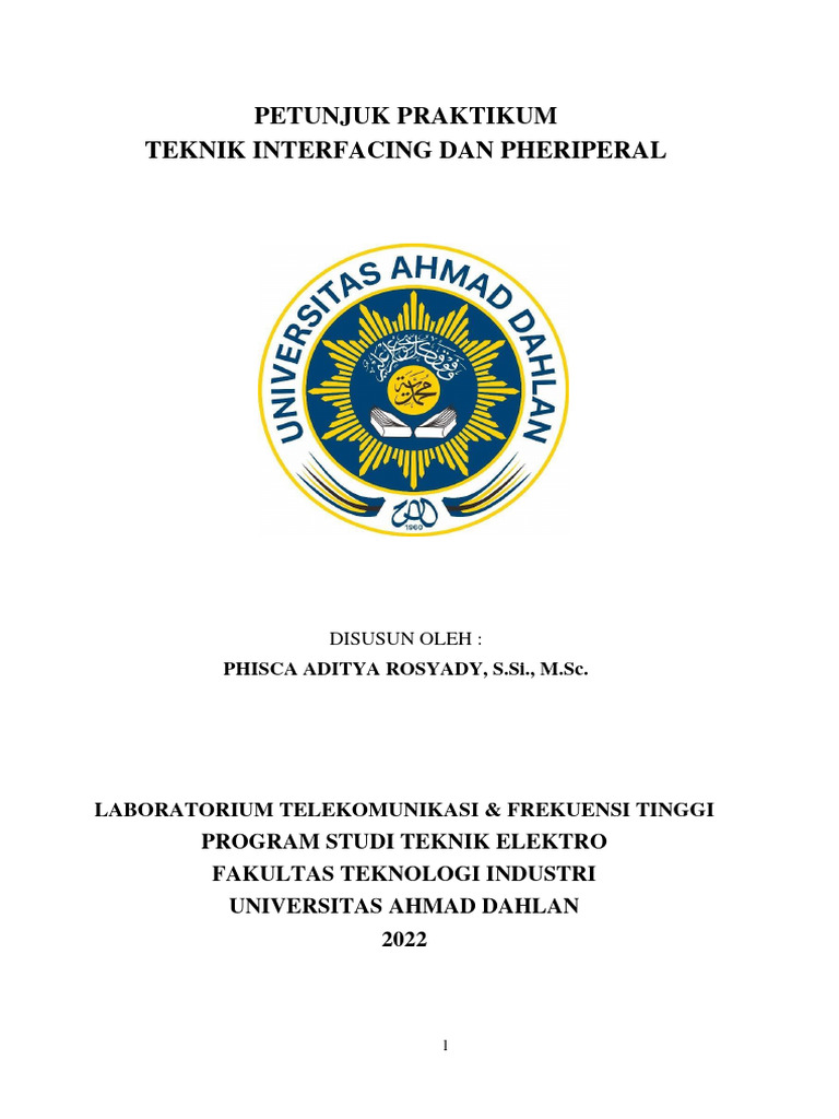 Modul Praktikum Teknik Interface Dan Periferal | PDF