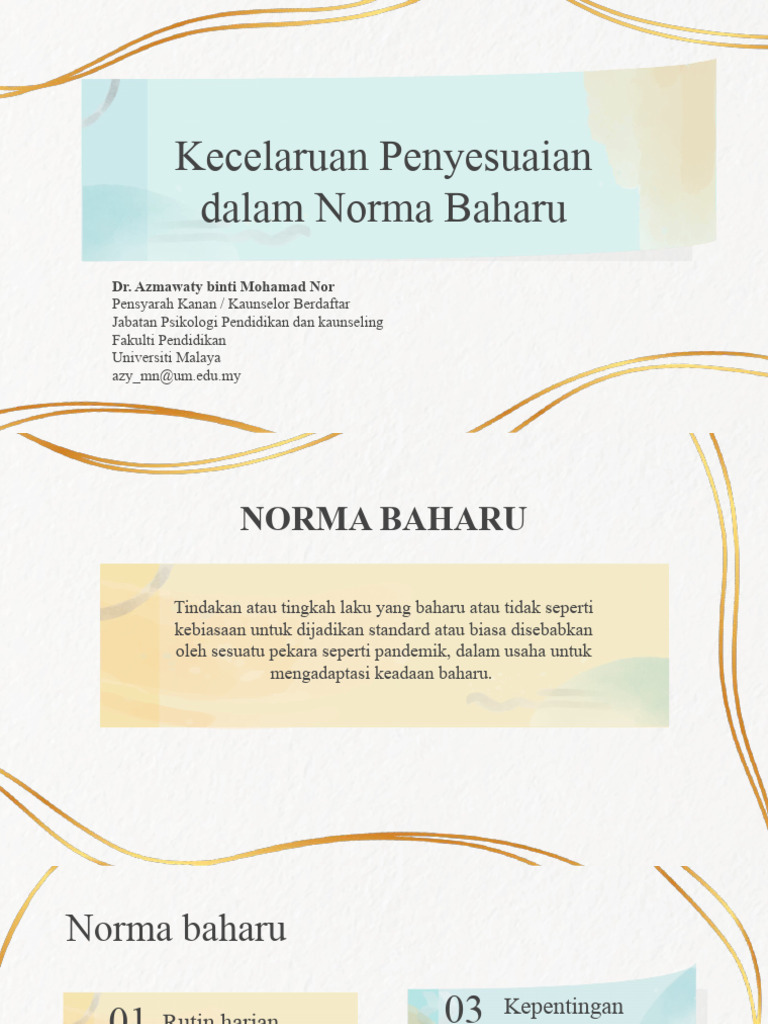 Kecelaruan Penyesuaian Dalam Norma Baharu BM Version | PDF | Karier ...