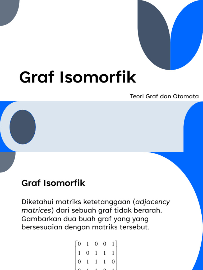 Contoh Graf Isomorfik Berderajat 3 | PDF | Metode & Bahan Ajar