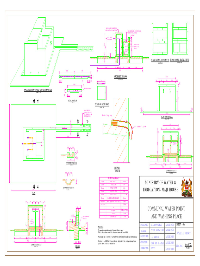 Community Water Point - and Washing Place | PDF | Structural Engineering | Building Technology