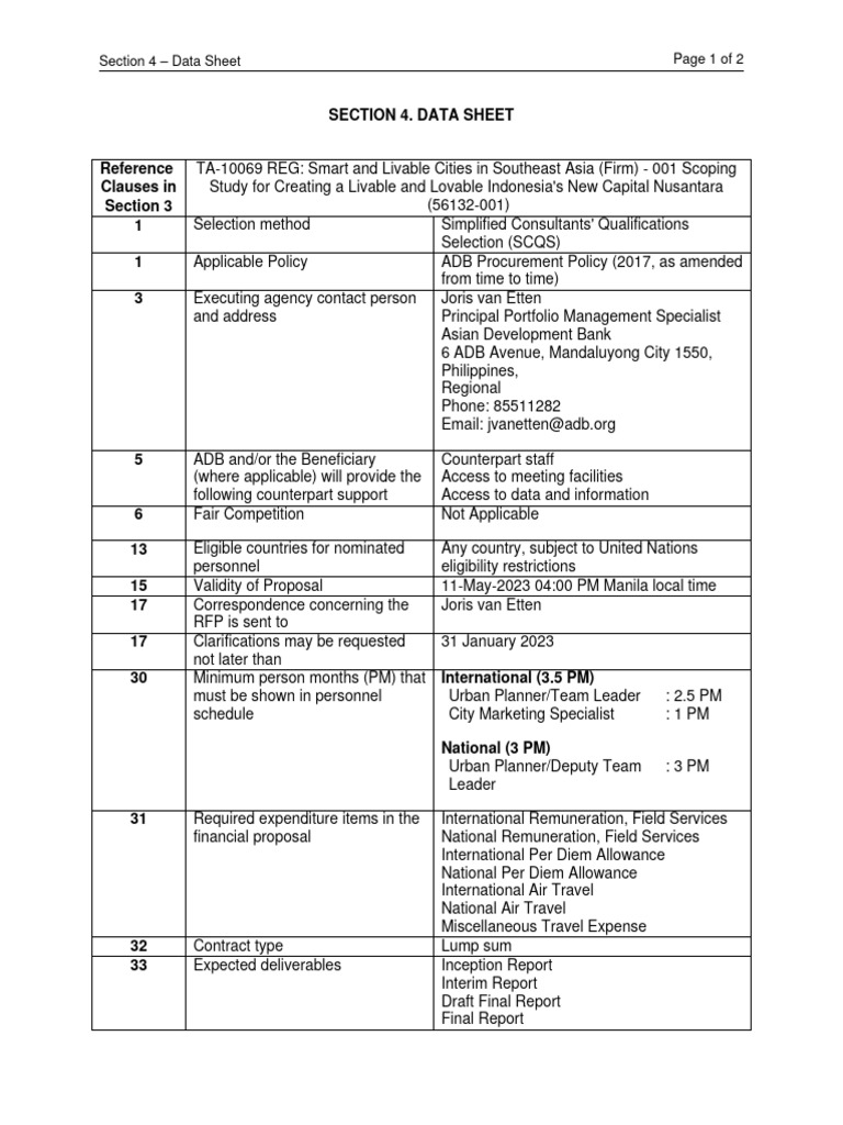 ADB Procurement Policy for RFP 001 | PDF | Asian Development Bank ...