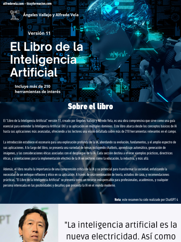 El Libro de La Inteligencia Artificial Version 11 Alfredovela | PDF | Inteligencia artificial ...