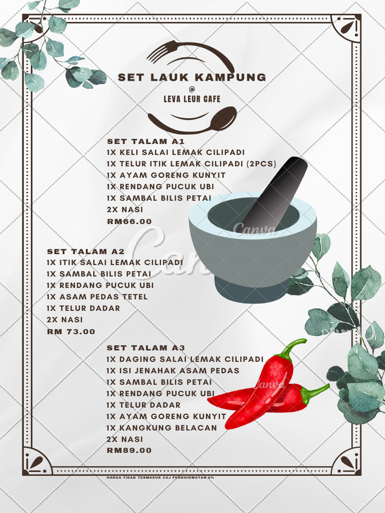 Talam Set Menu | PDF
