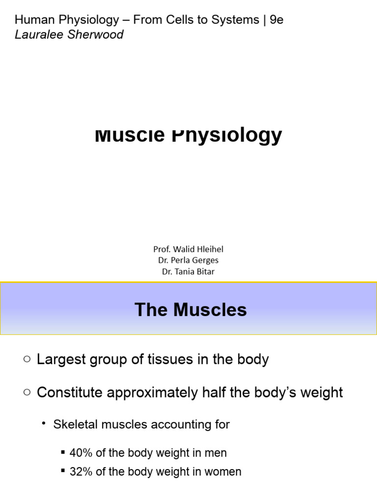 Muscle Physiology | PDF | Muscle Contraction | Skeletal Muscle