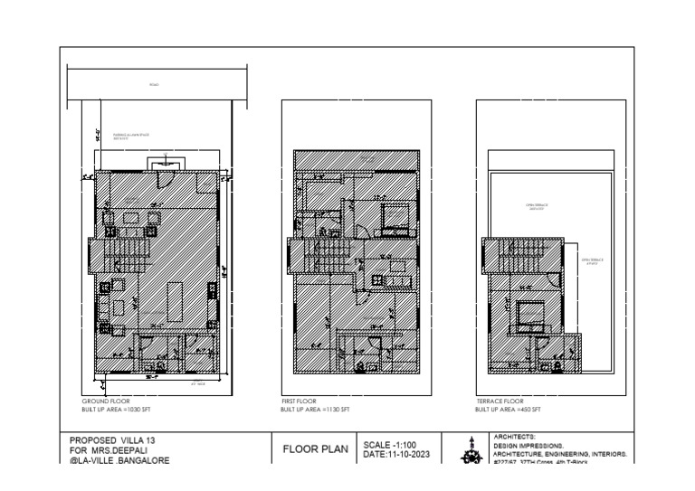 Villa-13 Plan With Area Statement | PDF | Culture Of Queensland | Brisbane