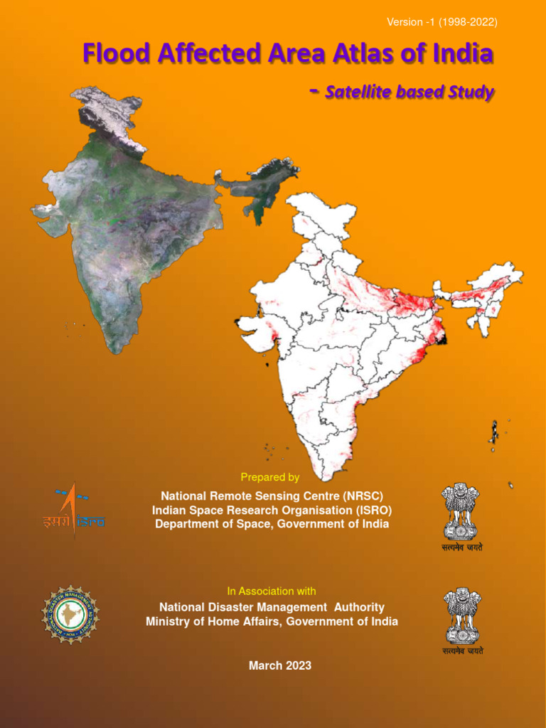 Flood Affected Area Atlas of India 2023 | PDF | Flood | Emergency ...