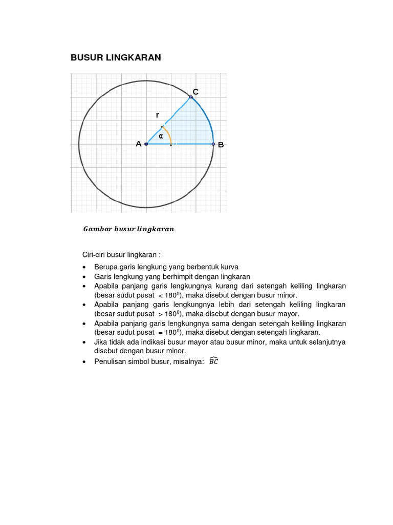 Busur Lingkaran | PDF