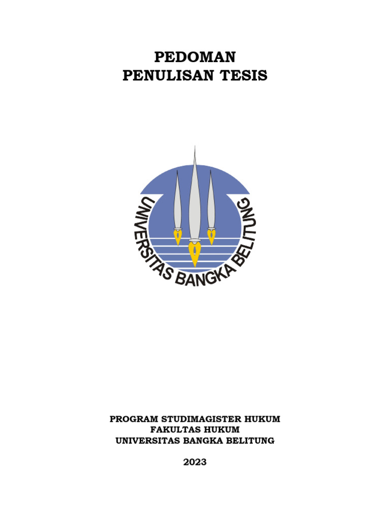 Pedoman Tesis MH UBB | PDF