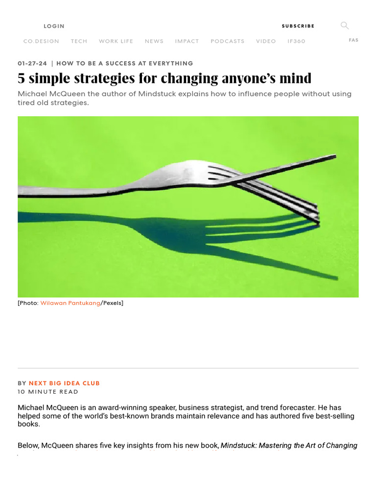 How To Change Someone's Mind | PDF | Reason | Mind