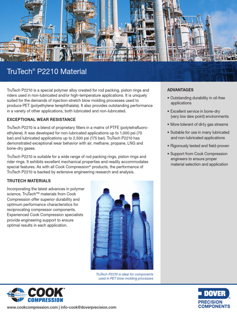 CCO 7P2210 ENUS TruTech P2210 Material | PDF | Thermal Expansion | Piston