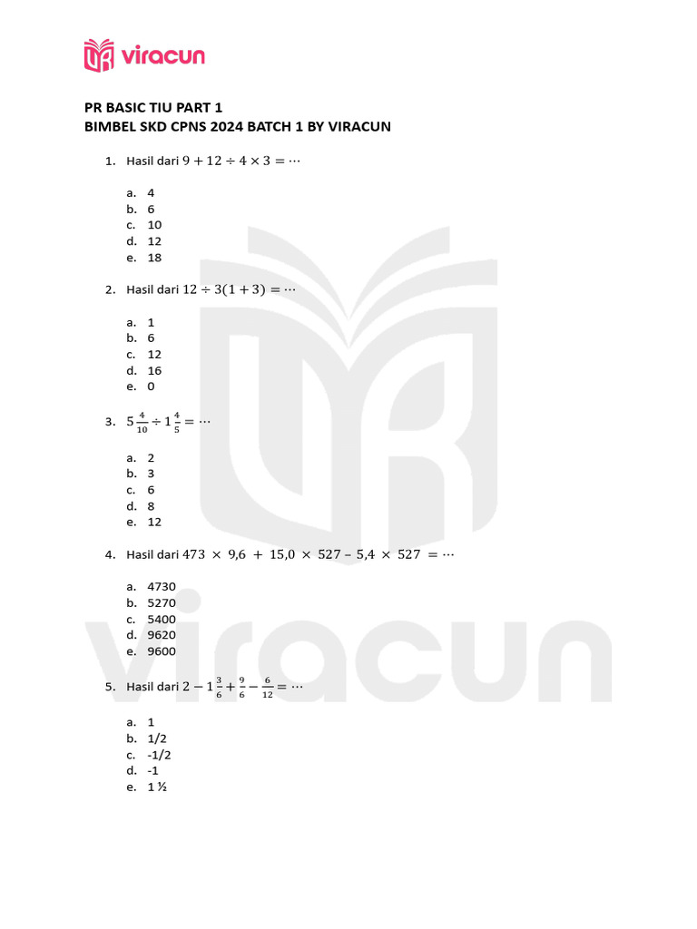 PR Basic Tiu Part 1 | PDF