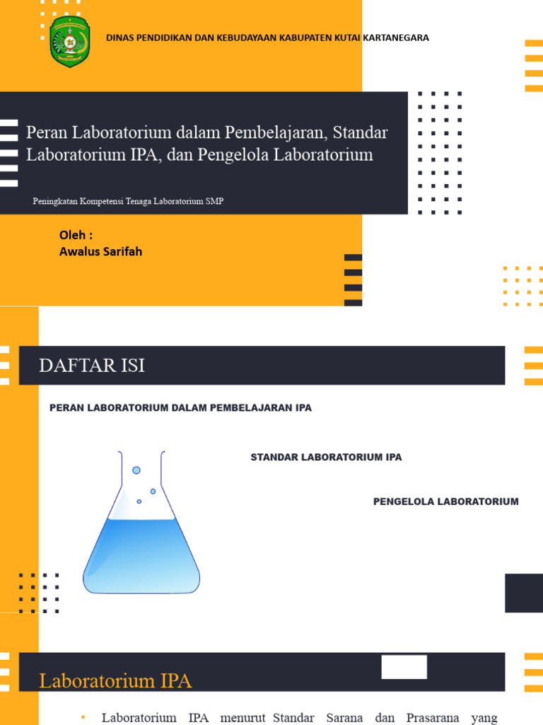 Peran Laboratorium dalam Pembelajaran IPA | PDF