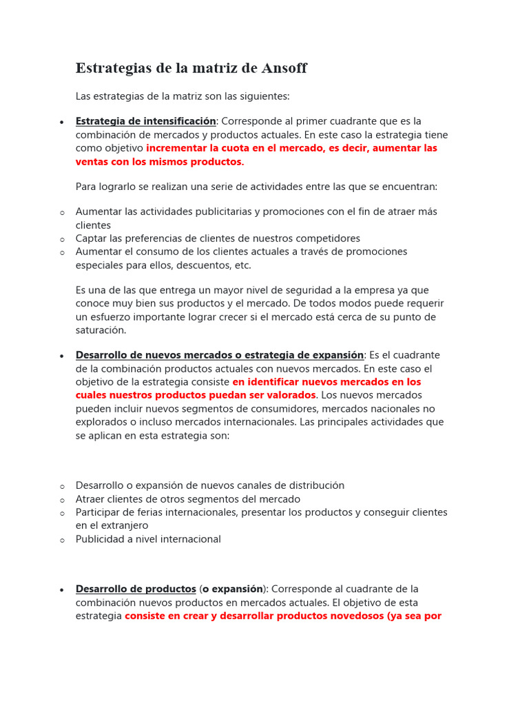 Estrategias de La Matriz de Ansoff | PDF | Netflix | Publicidad