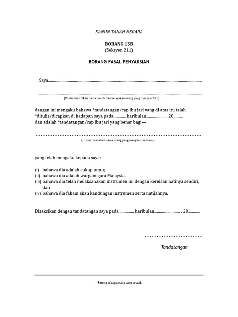 Borang 13B | PDF