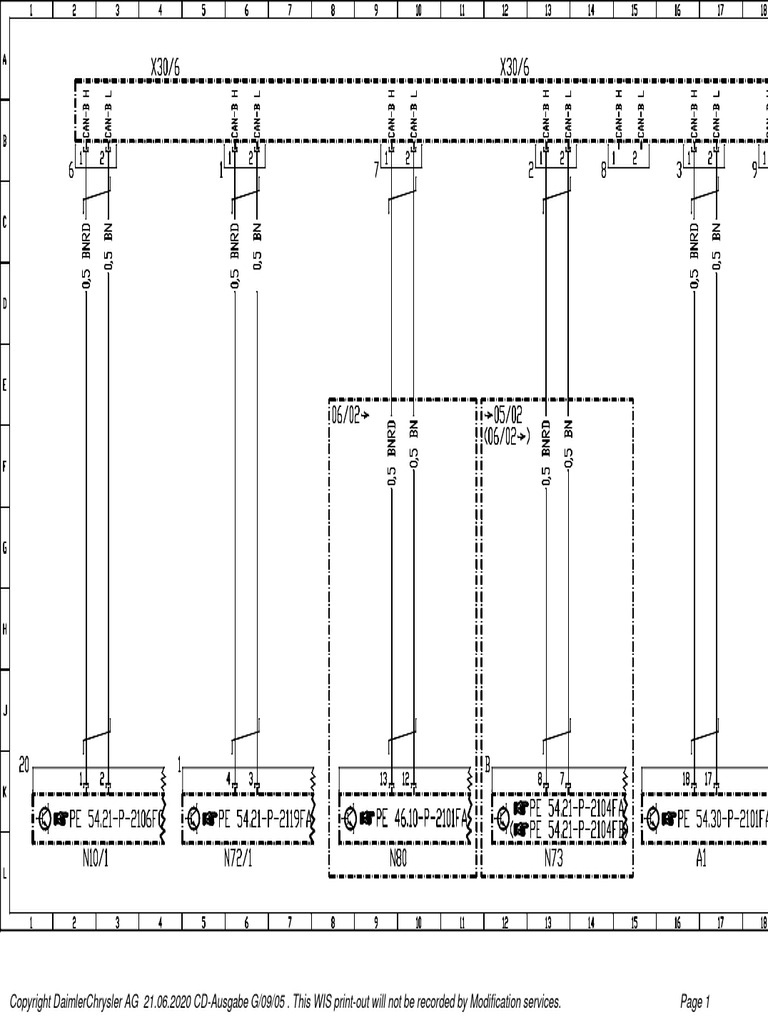 W203 Can Bus Interior Cockpit X30-6 | PDF | Business