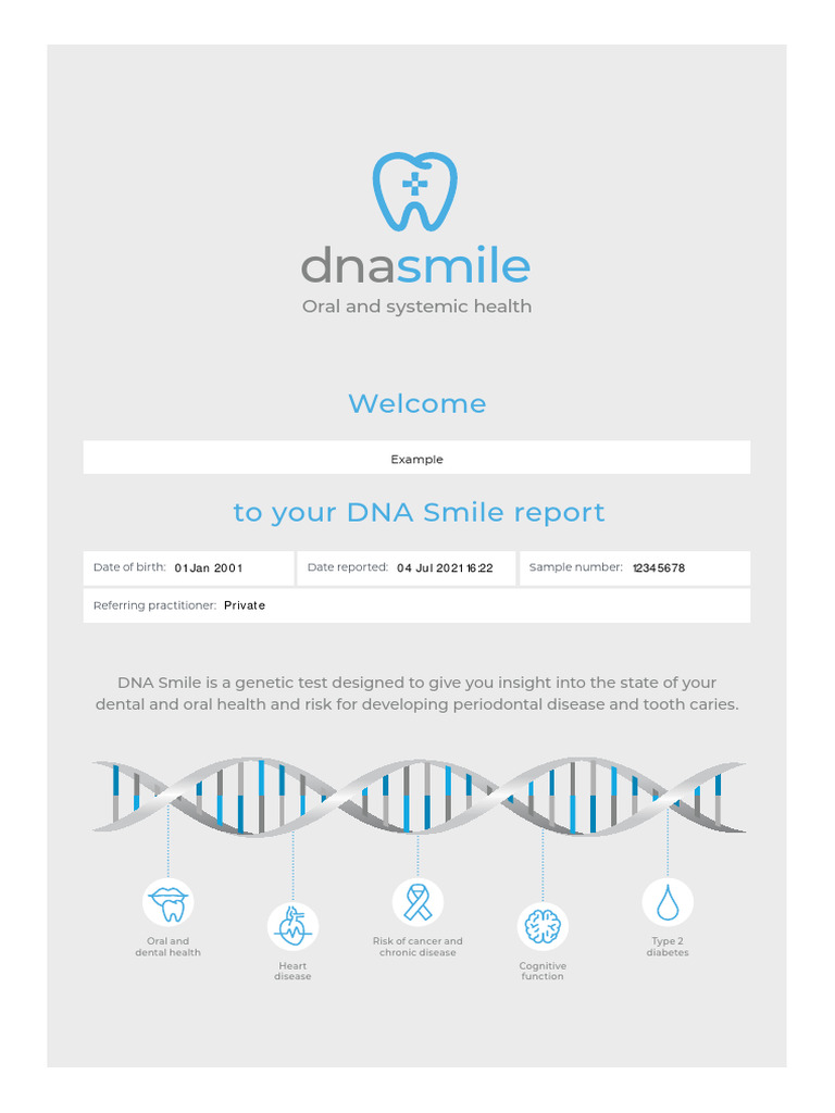 DNA Smile Sample Report | PDF | Inflammation | Immune System