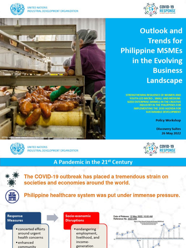 Teddy Monroy, UNIDO, Outlook and Trends For Philippine MSMEs in The ...