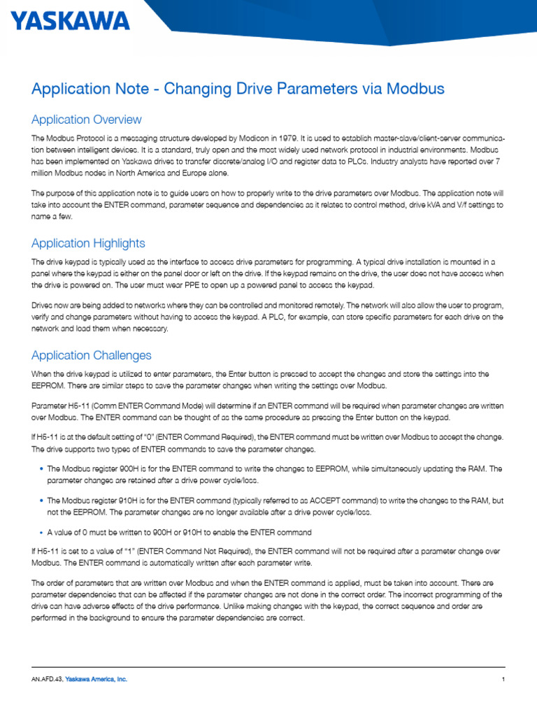 An Afd 43 | PDF | Programmable Logic Controller | Parameter (Computer Programming)