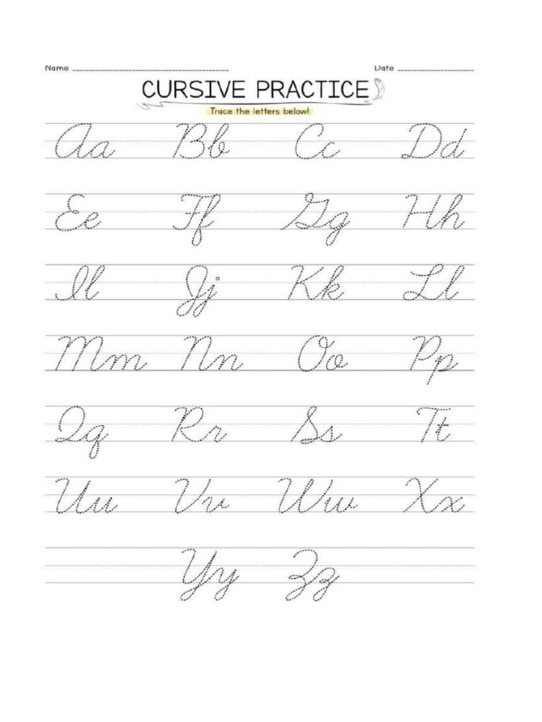 Cursive Handwriting | PDF