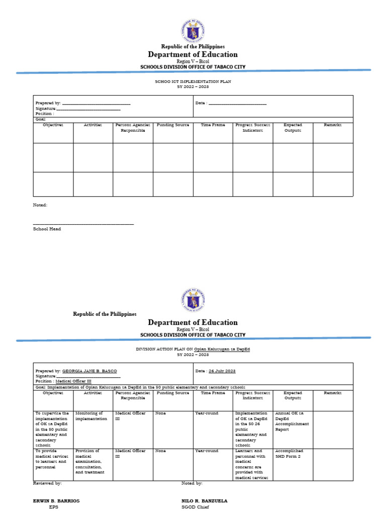 School Ict Plan Template | PDF
