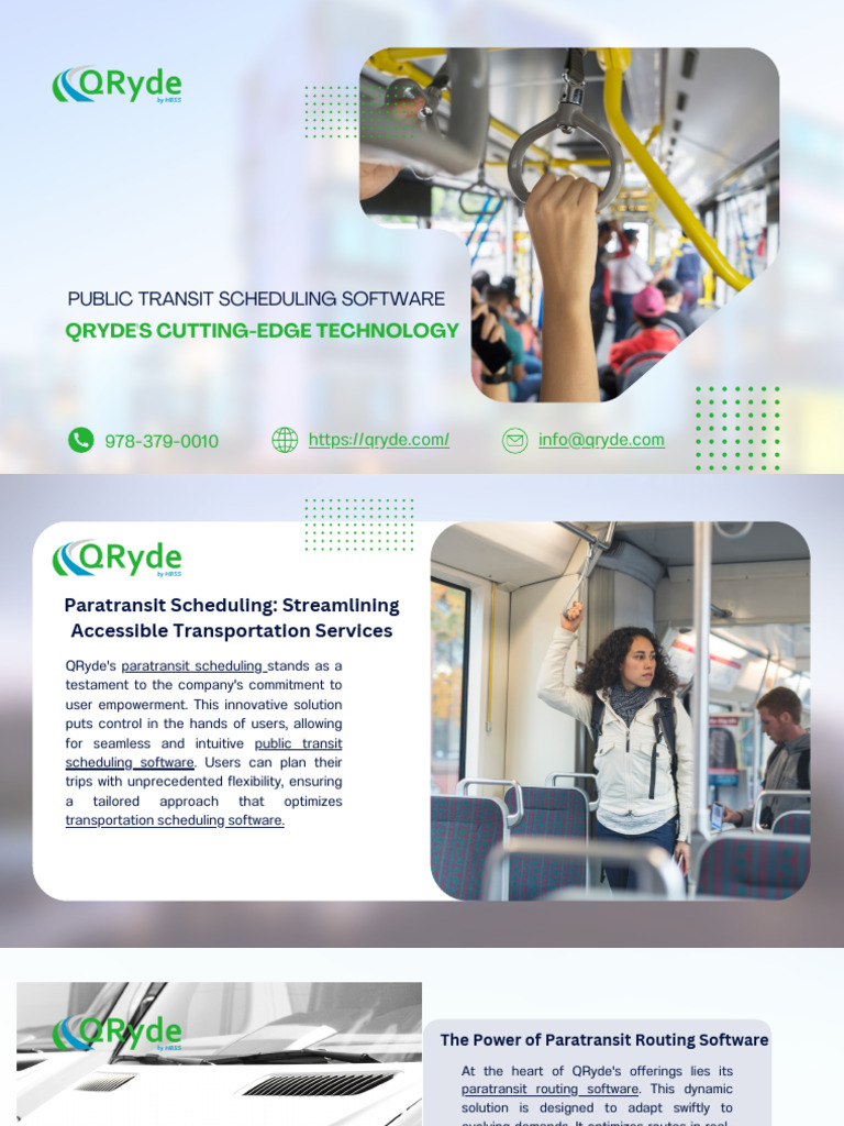 Public Transit Scheduling Software | PDF
