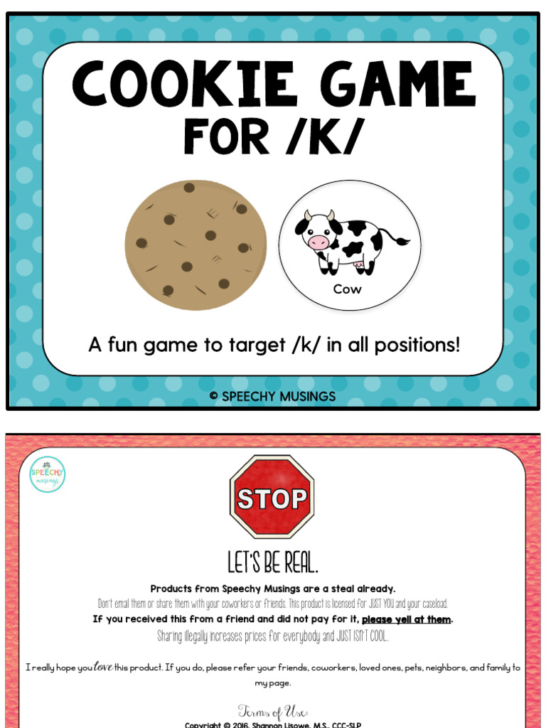 Cookie Game: For /K | PDF | Http Cookie | Foods