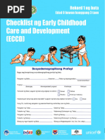 Eccd Checklist S.Y. 2024 2025 Final | PDF