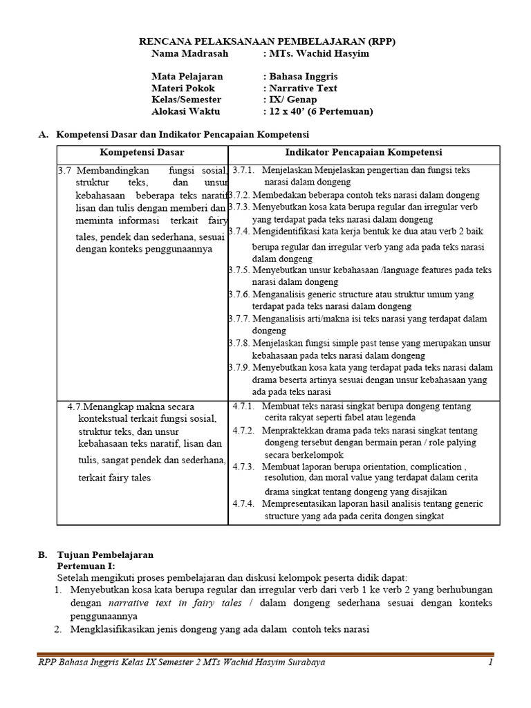 RPP Bing Chapter - 7 2023 | PDF