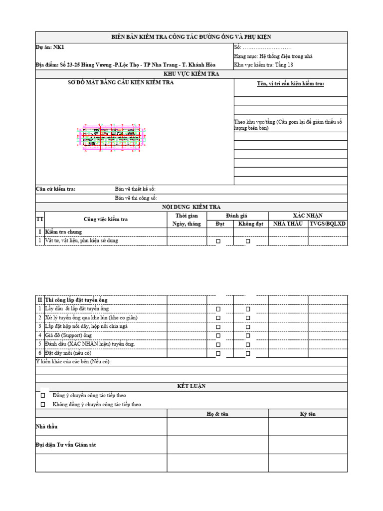 3.1.3 Bản checklist phần M&E | PDF