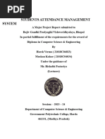 Student Attendance Management System Final | PDF | Databases | My Sql