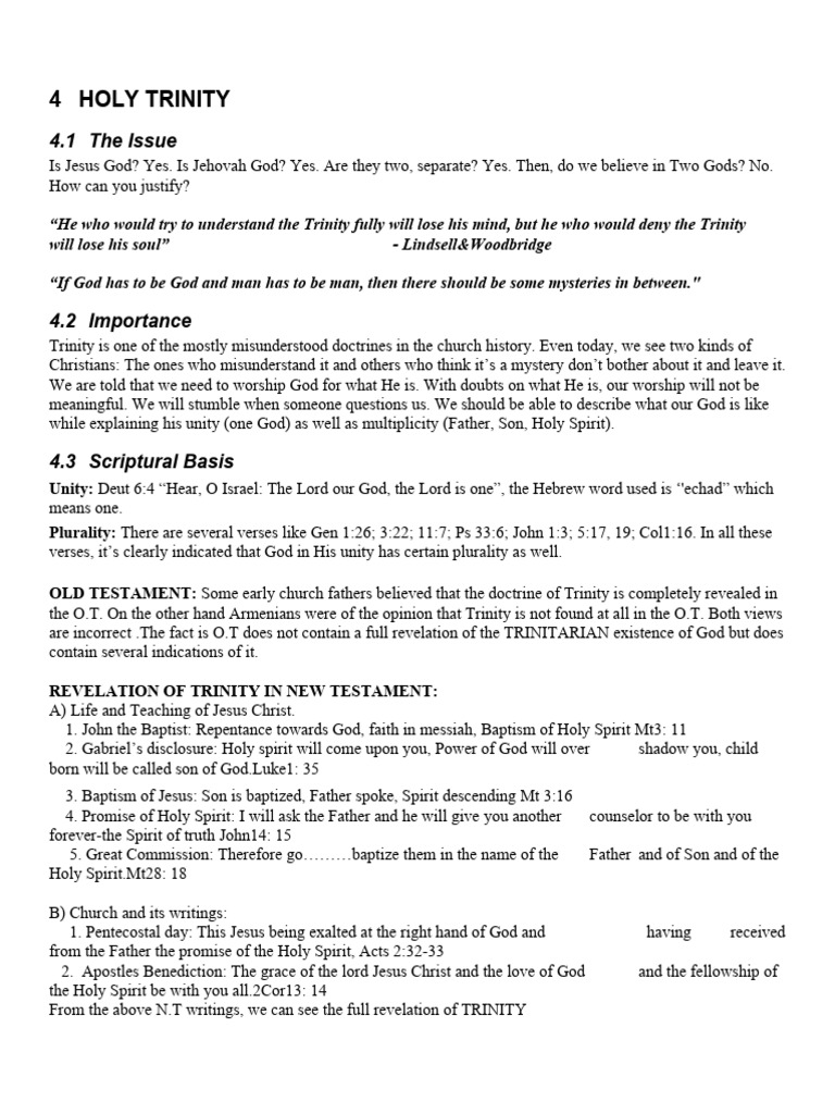 Trinity DOC KodandaRam English | PDF | Trinity | God The Father
