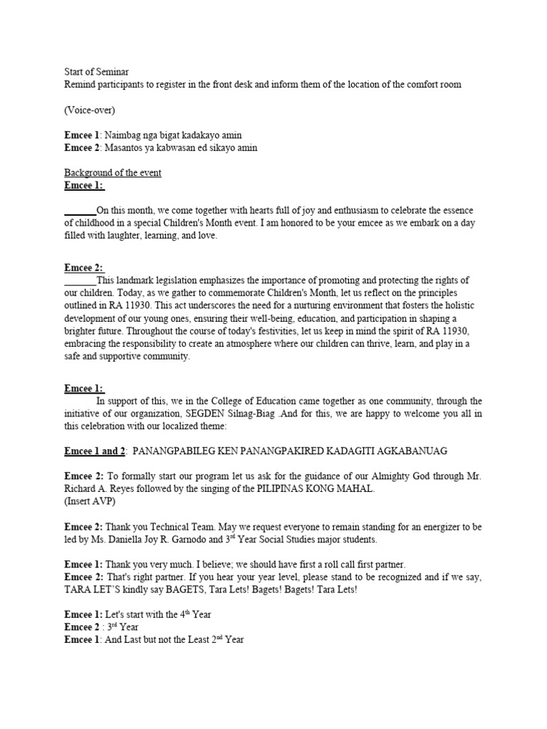 Script of Host | PDF