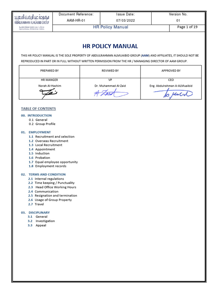 HR Manual | PDF | Employment | Recruitment