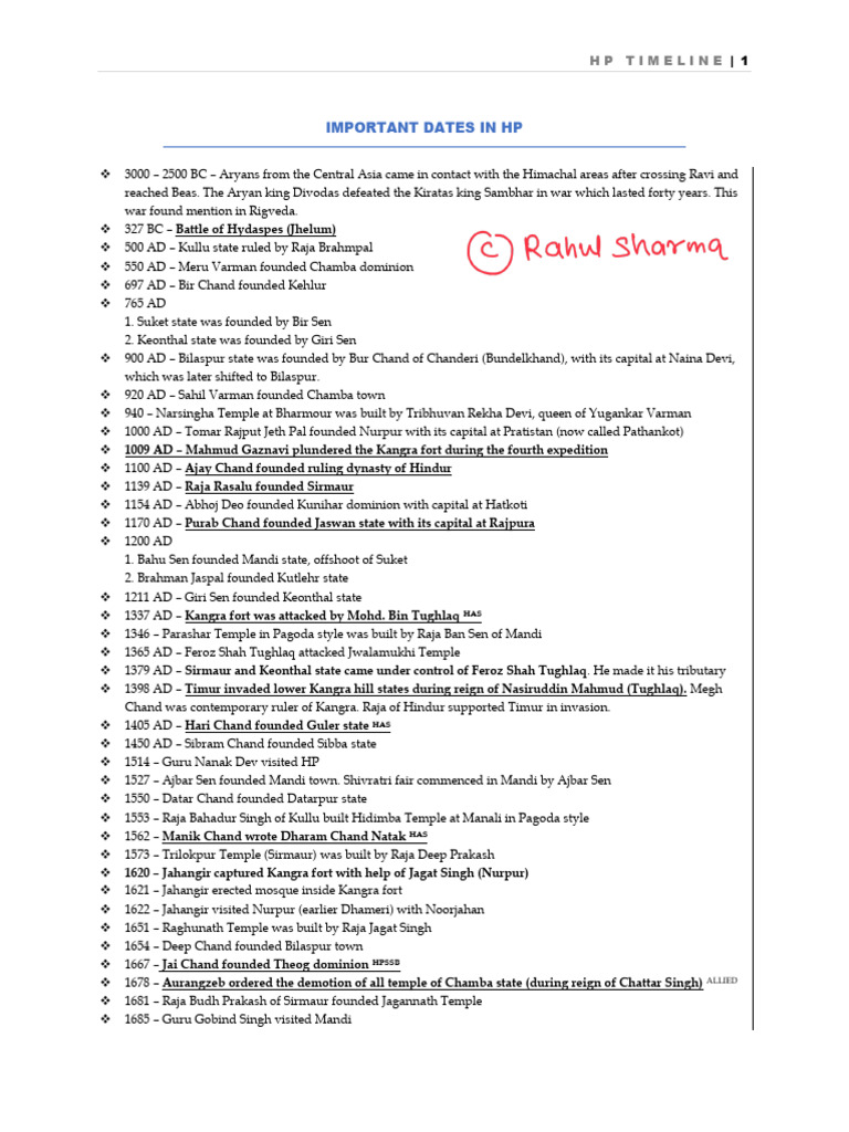 HP Timeline | PDF