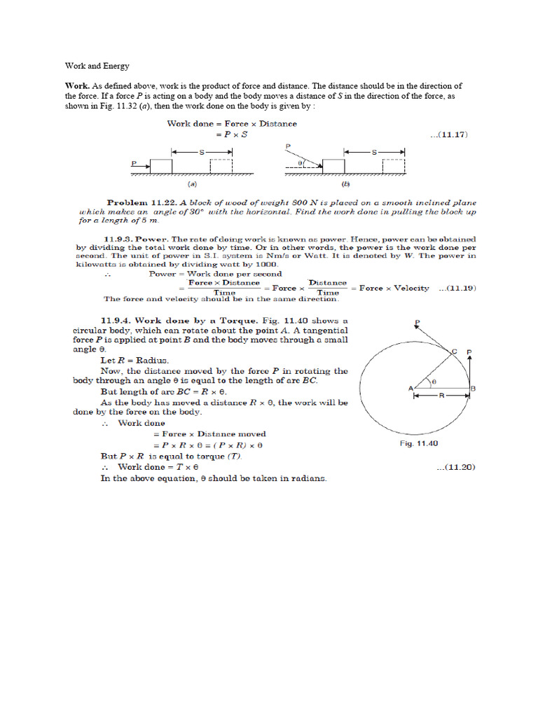 Work and Energy | PDF
